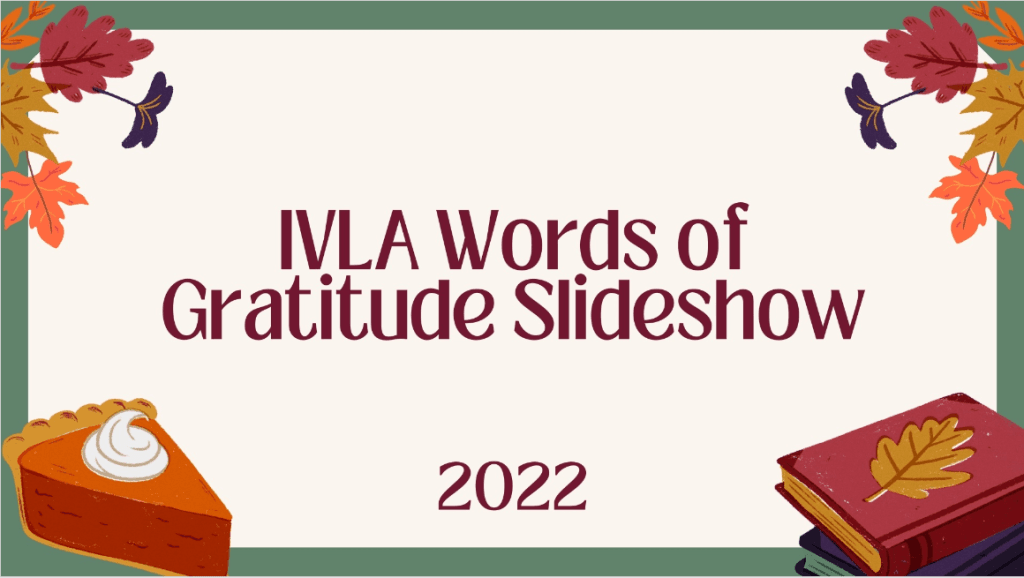 IVLA Students And Teachers - Words Of Gratitude - 2022